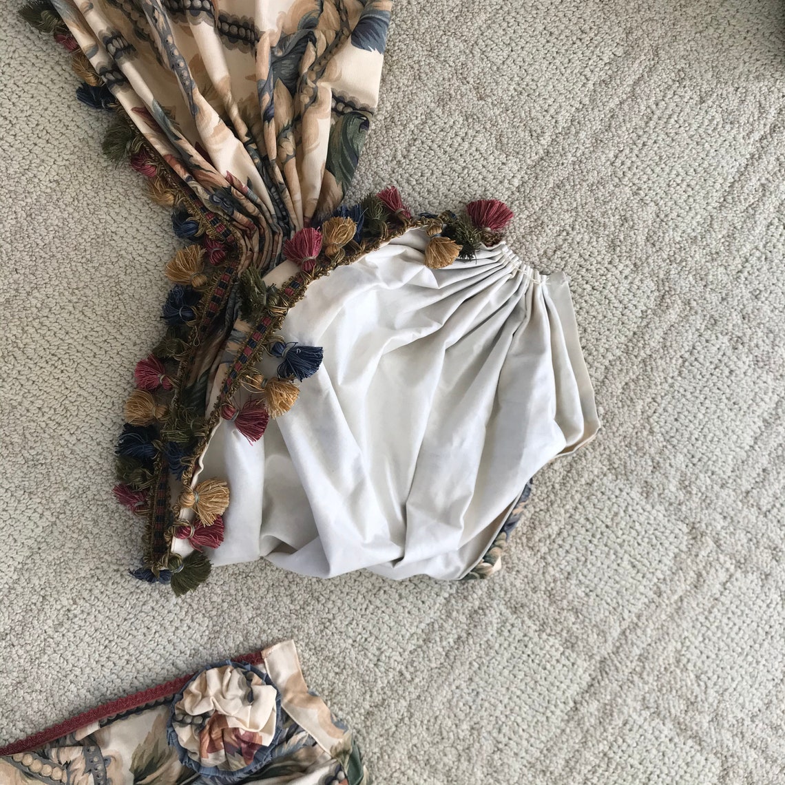 Custom Made Designer Jabot and Valance Swag Window Treatments - Etsy