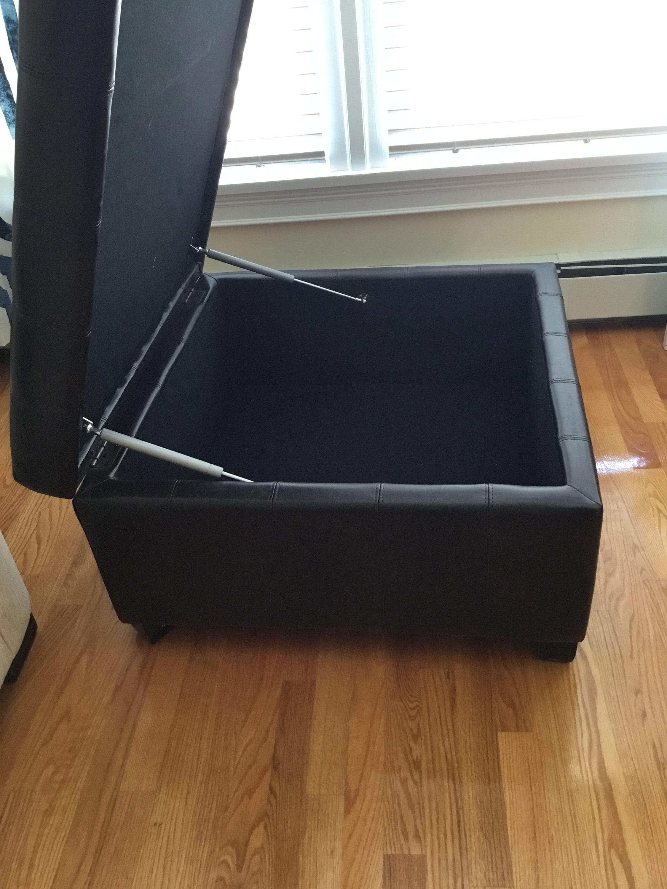 Leather Ottoman With Storage - Etsy