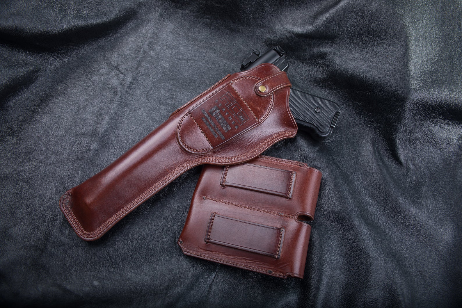 Ruger MK IV Leather Holster Vintage look Custom made | Etsy