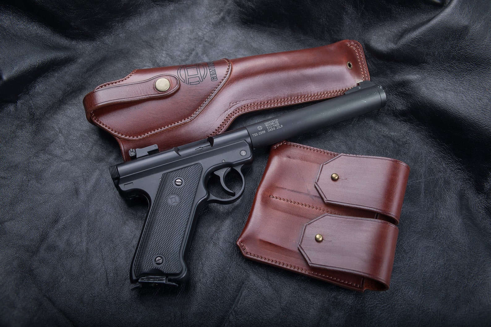 Ruger MK IV Leather Holster Vintage look Custom made | Etsy