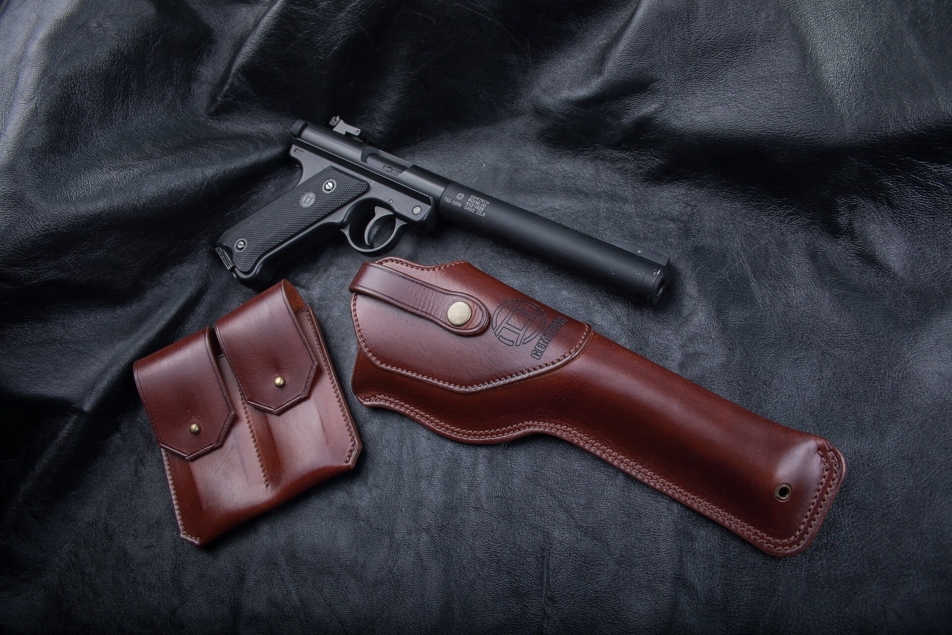 Ruger MK IV Leather Holster Vintage look Custom made | Etsy