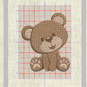 Teddy Bear Embroidery File - Etsy