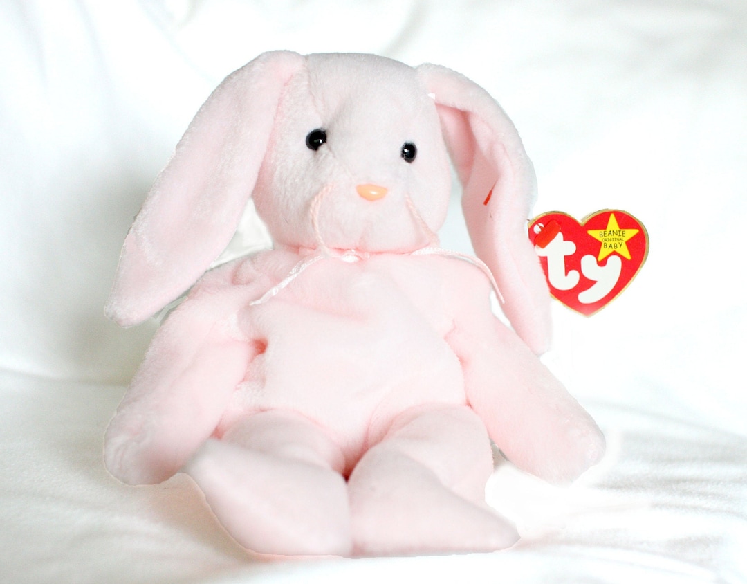 Easter Bunny Rabbit Plush Vintage 1990s Nostalgic Toy Hoppity Beanie ...