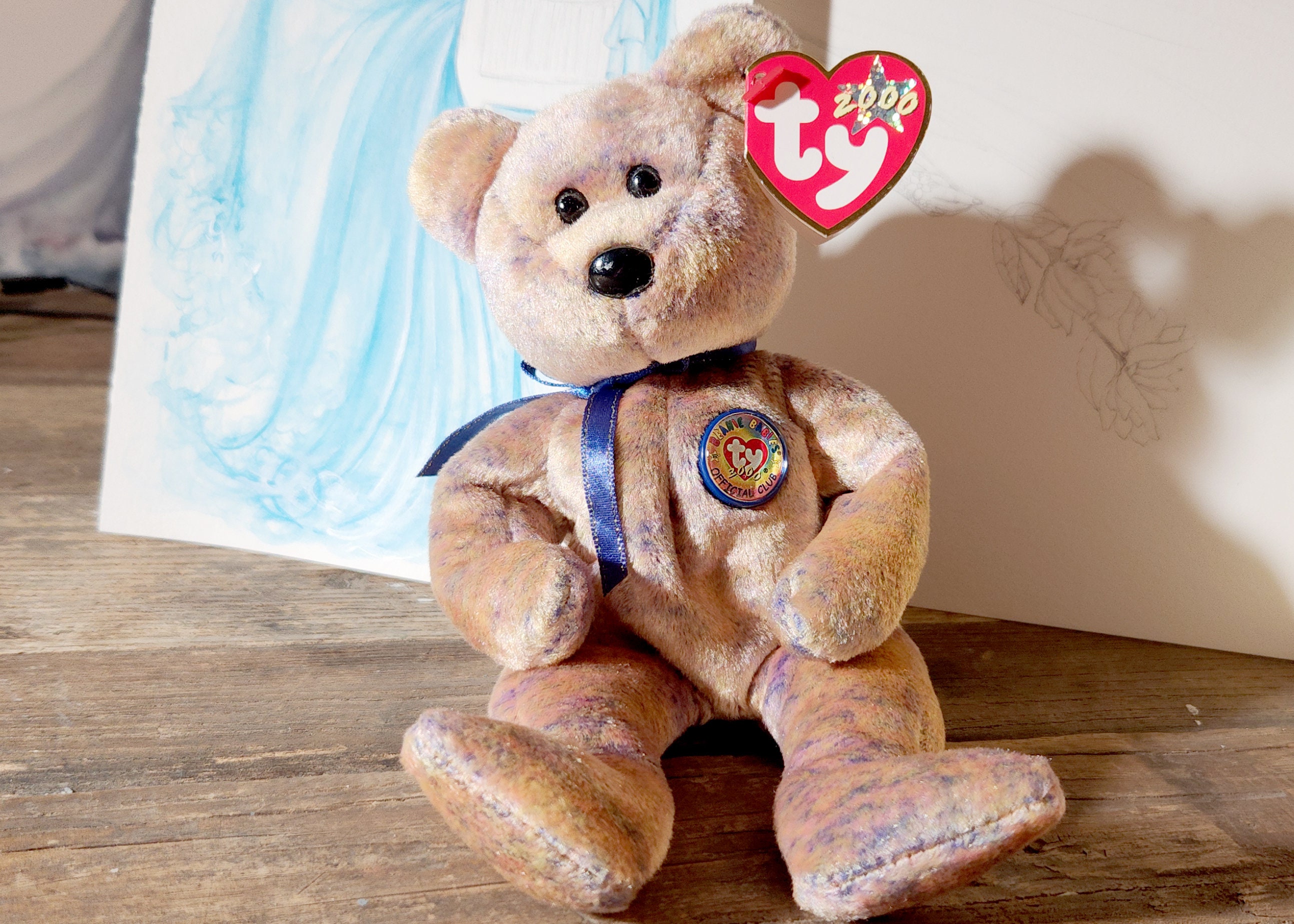 Beanie Baby Bear is Clubby 3, 2000. He is My Original, Rare Beanie Baby ...
