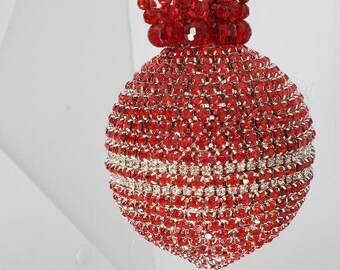 Red Rhinestone Chain - Etsy