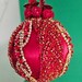 Red Rhinestone Braid and Red and AB Rhinestone Waves Decorate This ...