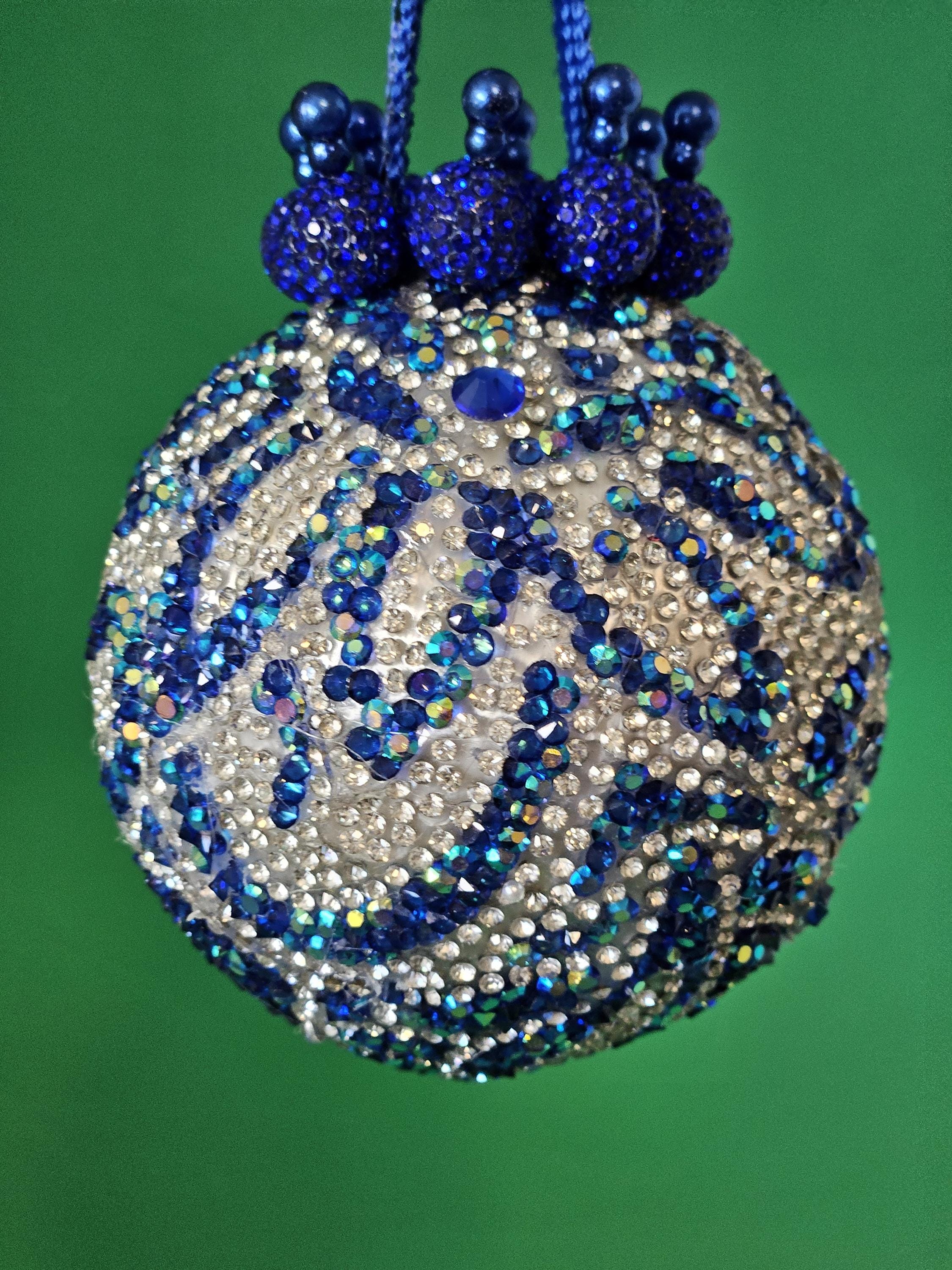 Clear and Blue AB Chaton Rhinestones for Swirling Patterns on This ...