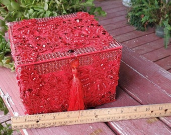 Red Treasure Box - Etsy