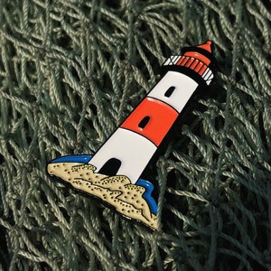 Lighthouse Enamel Pin - Sailor Lapel Pin - Lighthouse Pin Badge - Sea ...