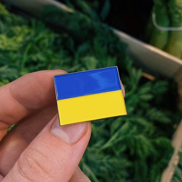 Ukraine Flag Pin - Etsy