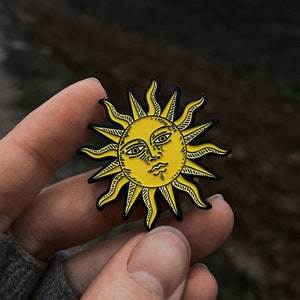 Sun Enamel Pin Unique Lapel Pin Sun Pin Badge Sunshine - Etsy