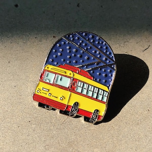 Trolleybus Enamel Pin - Bus Lapel Pin - Public Transport Pin - City Bus ...