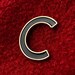 Letter C Enamel Pin Letter C Lapel Pin Initial Letter - Etsy