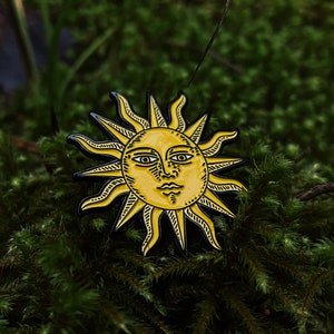 Sun Enamel Pin Unique Lapel Pin Sun Pin Badge Sunshine - Etsy