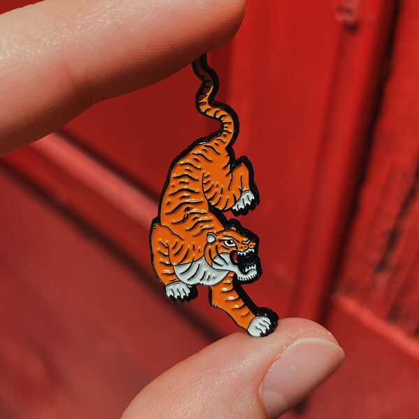 Tiger Pin - Etsy