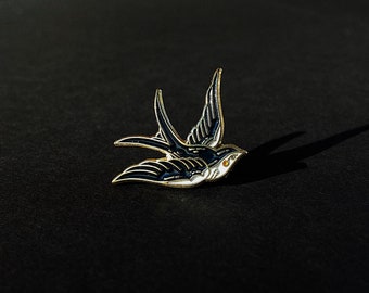 Tattoo Swallow Badge - Etsy