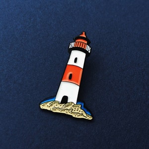 Lighthouse Enamel Pin - Sailor Lapel Pin - Lighthouse Pin Badge - Sea ...