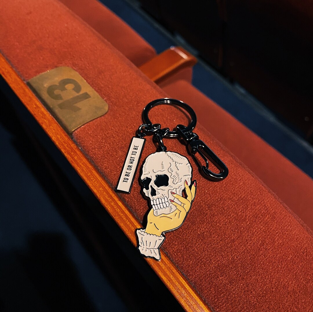 Enamel Keychain to Be or Not to Be - Theatre Keychain - Key Ring - Bag ...