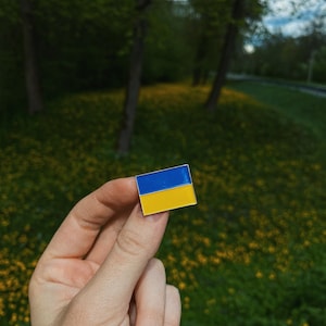 Ukrainian Flag Enamel Pin - Support Ukraine Lapel Pin - Slava Ukraini ...