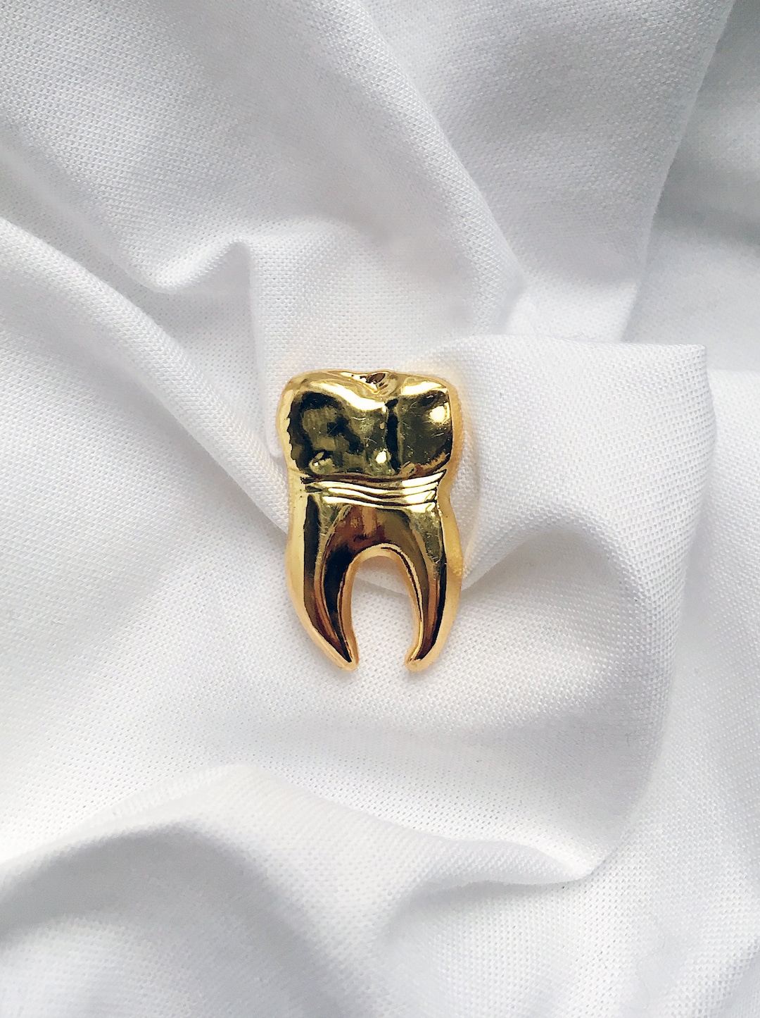 Enamel Pin Golden Tooth Pin Dental Lapel Pin Dentist Gift Dental ...