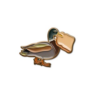 Lucky Duck Enamel Pin - Duck Lapel Pin - Birds Lover Badge - Nature ...