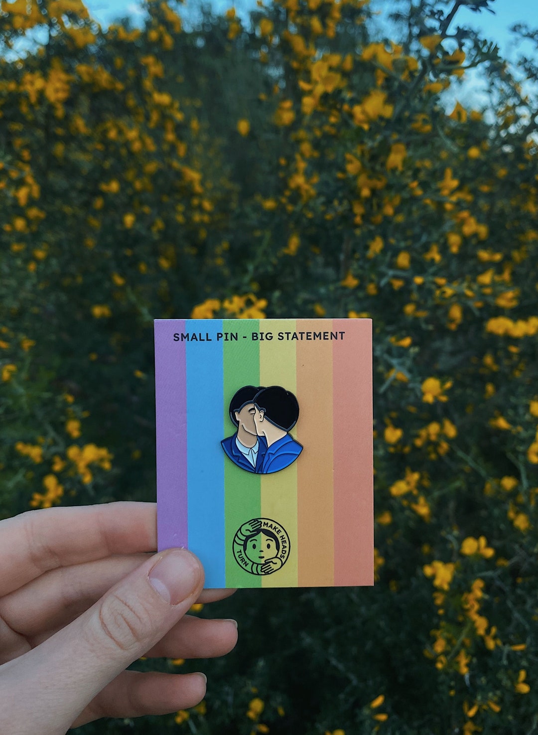 Kiss Enamel Pin - Genderless Lapel Pin - Cute Pin Gift - Kiss Patch - Etsy