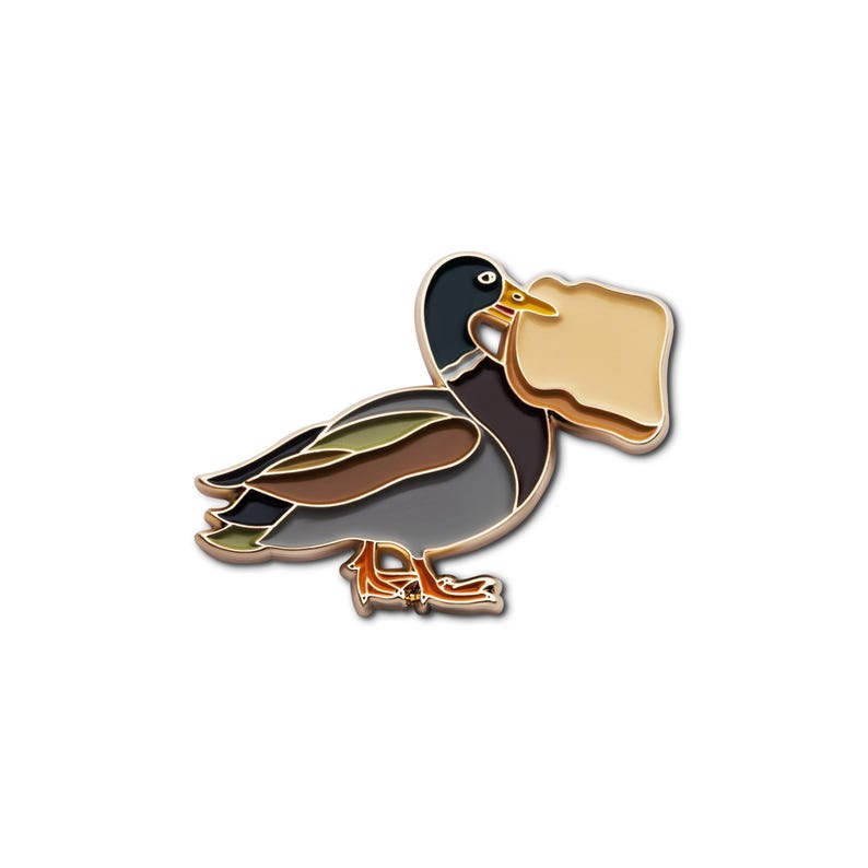 Lucky Duck Enamel Pin - Duck Lapel Pin - Birds Lover Badge - Nature ...