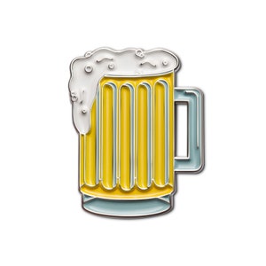 Beer Pin - Cheers Enamel Pin - Pub Accessories - Alcohol Patch - Cute ...