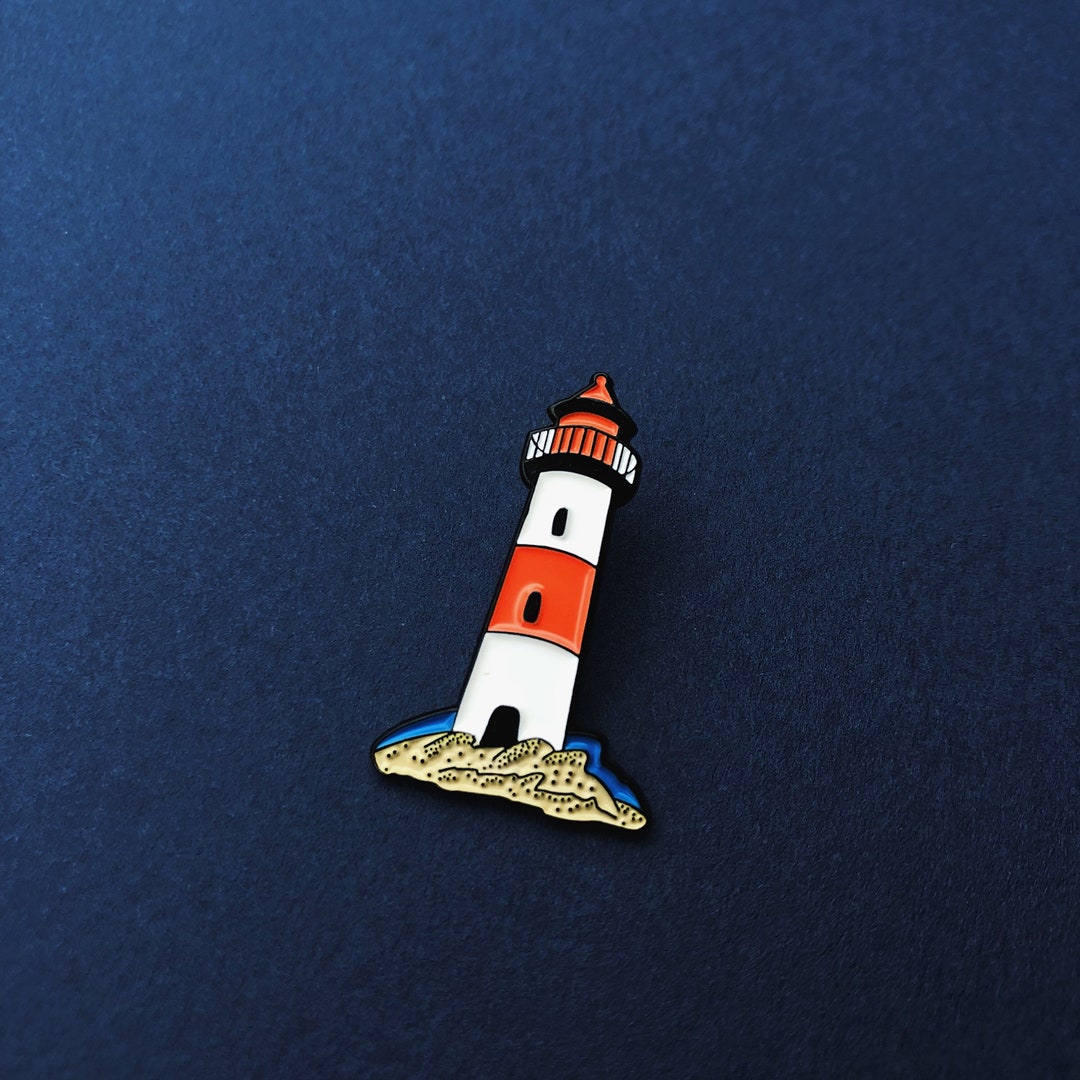 Lighthouse Enamel Pin Sailor Lapel Pin Lighthouse Pin Badge Sea Pin ...