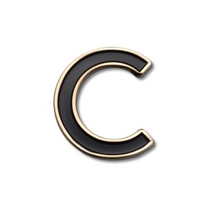 Letter C Enamel Pin - Letter C Lapel Pin - Initial Letter Patch ...