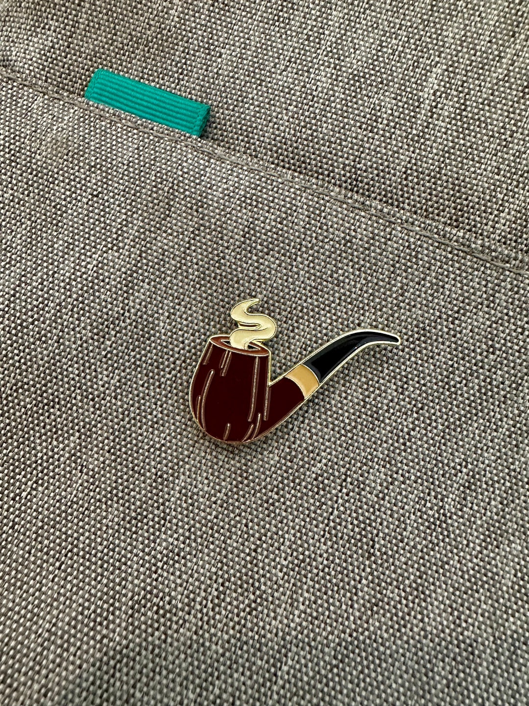 Tobacco Pipe Pin Enamel Pin Smokers Pin Only Good Vibes Pin Fun Pin ...