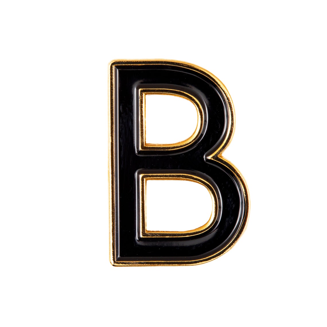Letter B Pin Letter B Lapel Pin Initial Letter Patch - Etsy