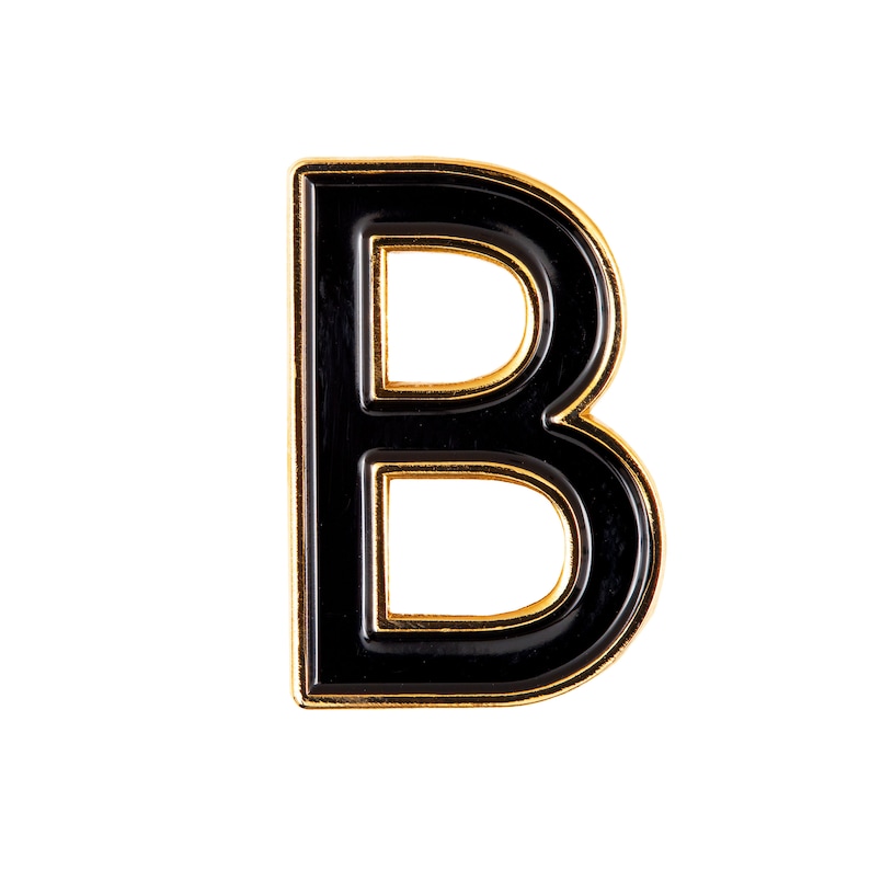 Enamel Letter B Pin Alphabet Pins Lapel Pins A-Z Letter - Etsy