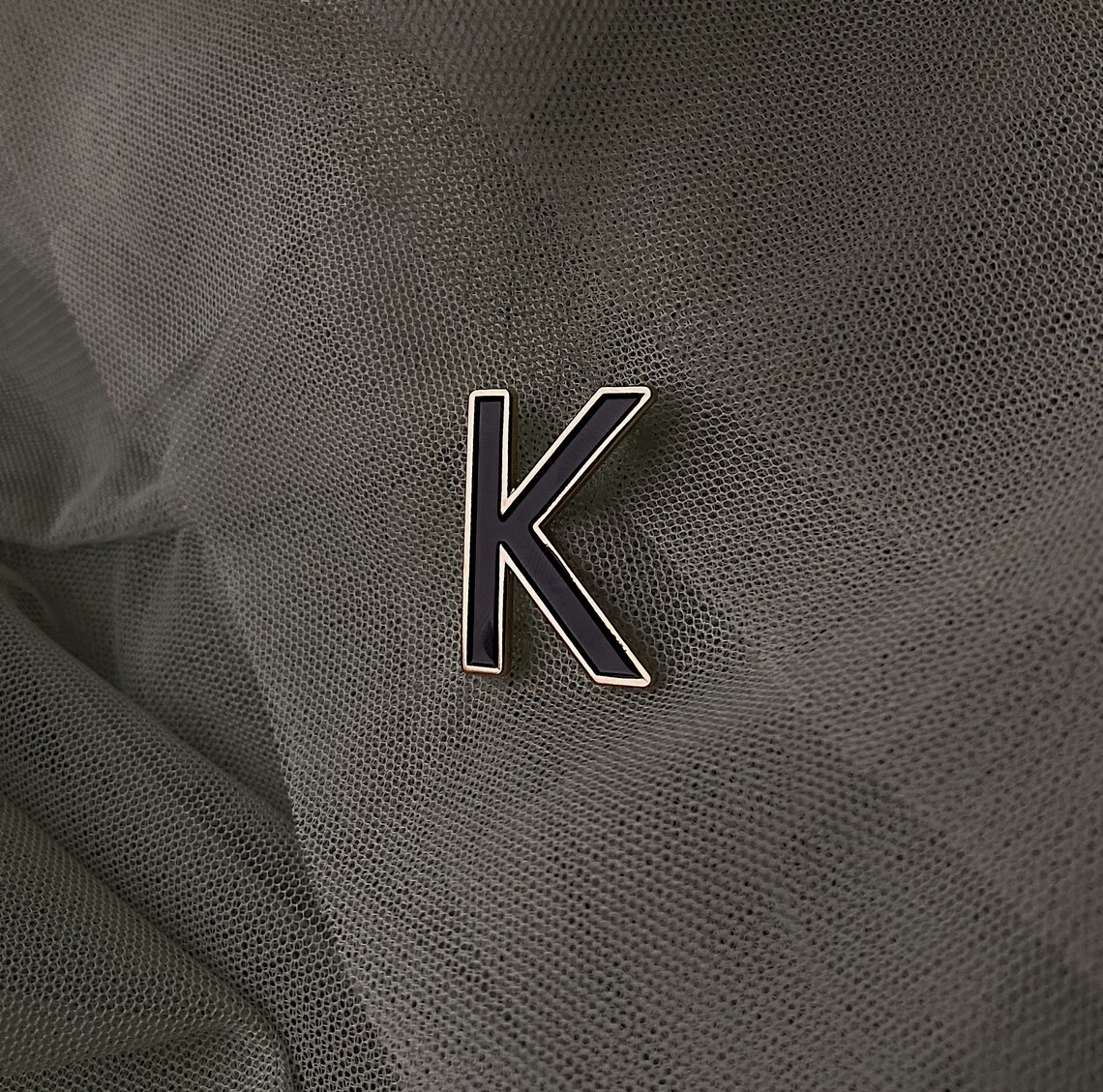 Enamel Letter K Pin Alphabet Pins Lapel Pins A Z Letter Etsy