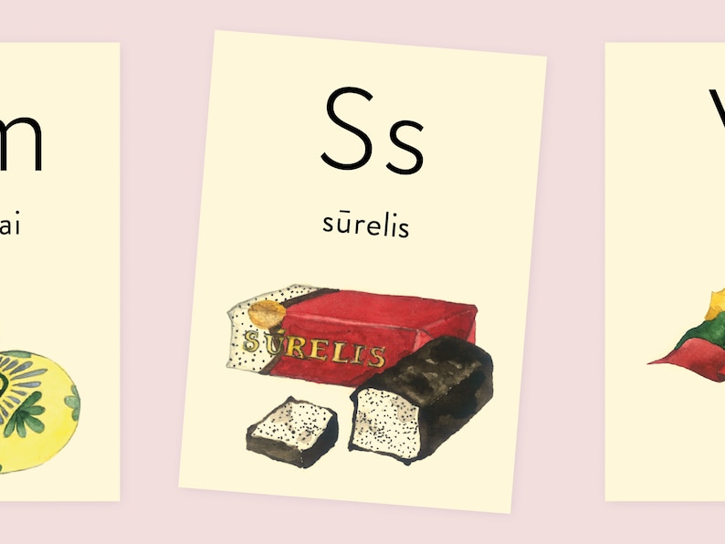 Printable Lithuanian Language Learning Cards Digital - Etsy