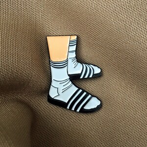 Socks and Slippers Enamel Pin - Gopnik Lapel Pin - Funny Pin - Eastern ...