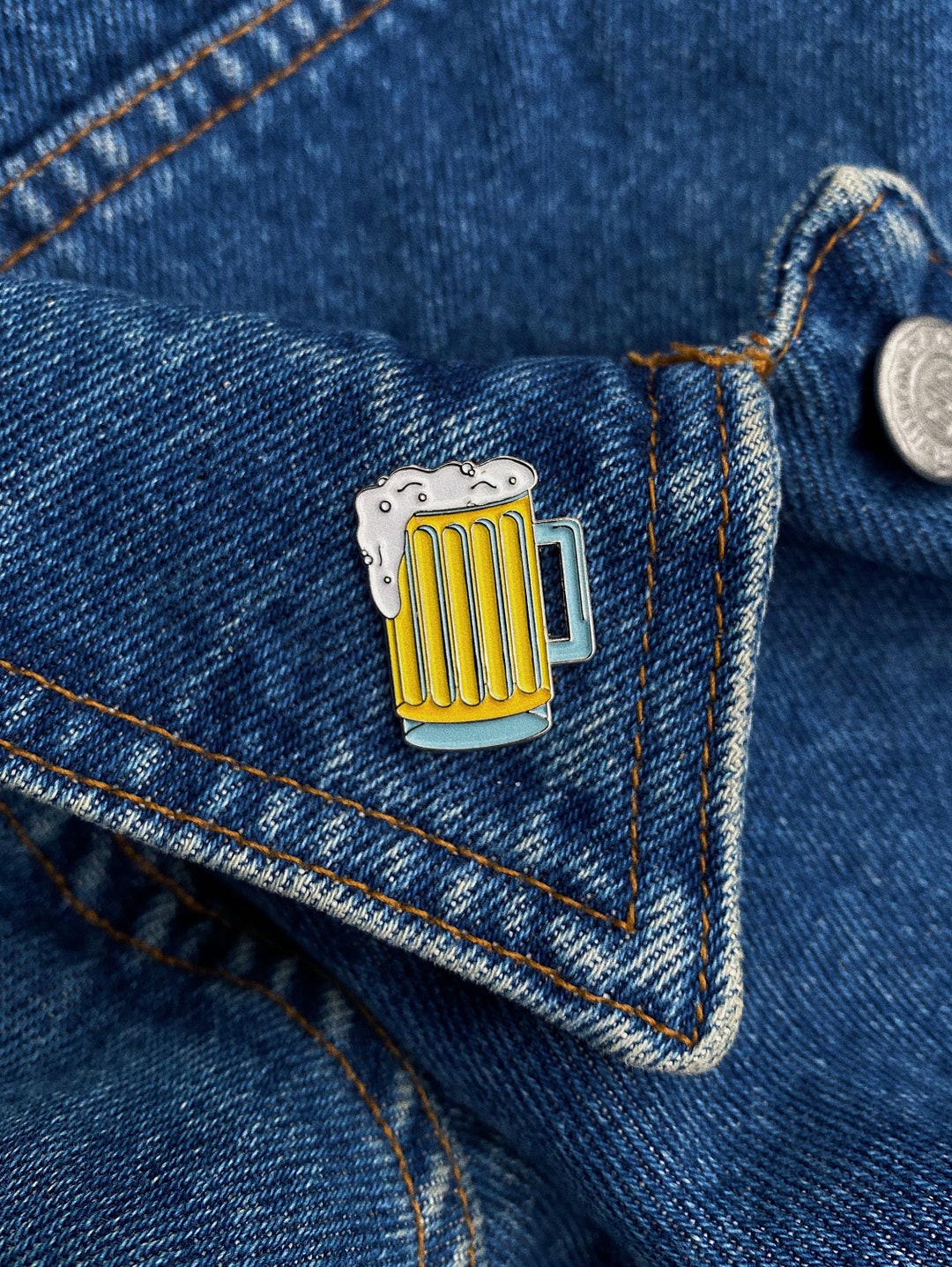 Beer Pin - Cheers Enamel Pin - Pub Accessories - Alcohol Patch - Cute ...