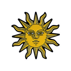 Sun Enamel Pin Unique Lapel Pin Sun Pin Badge Sunshine - Etsy