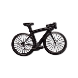 Bicycle Enamel Pin - Bike Badge - Fun Pin for Cyclists - Black Bicycle ...
