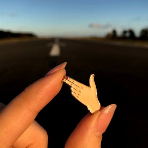 Enamel Pin Finger Gun Pin Finger Pistol Lapel Pin Finger Gun Button ...