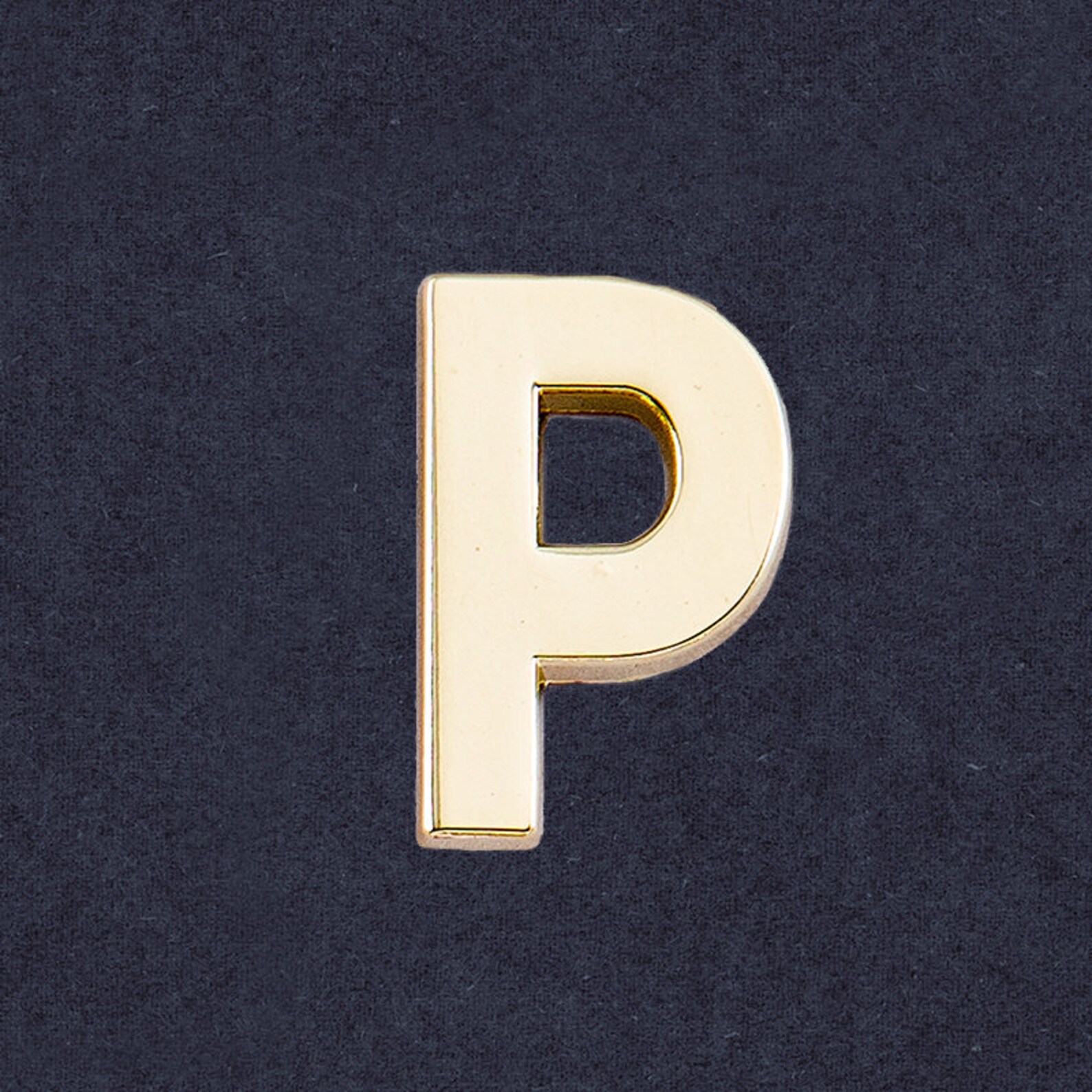 Golden Letter P Enamel Pin Alphabet Lapel Pin Gold Letter - Etsy