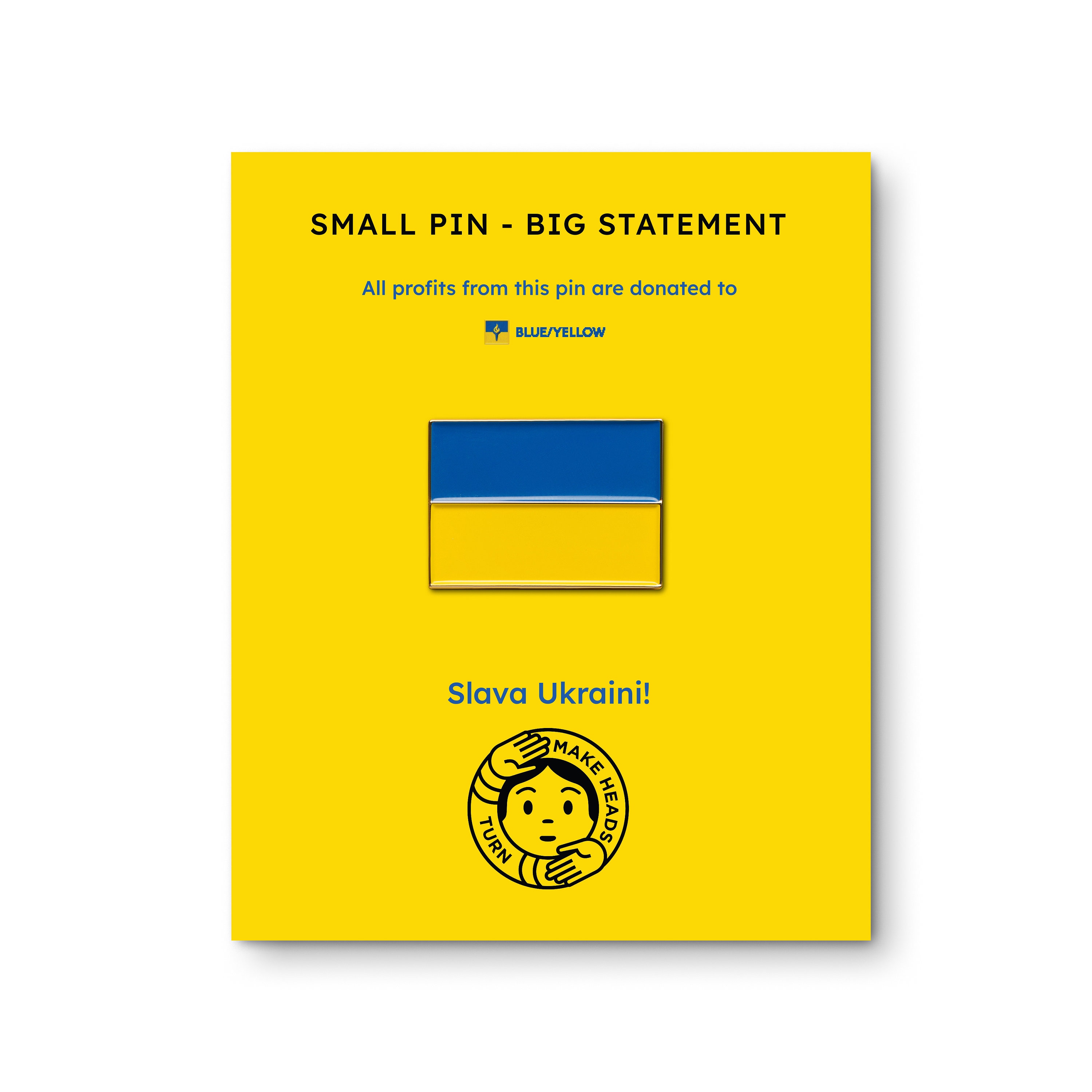 Ukrainian Flag Enamel Pin - Support Ukraine Lapel Pin - Slava Ukraini ...