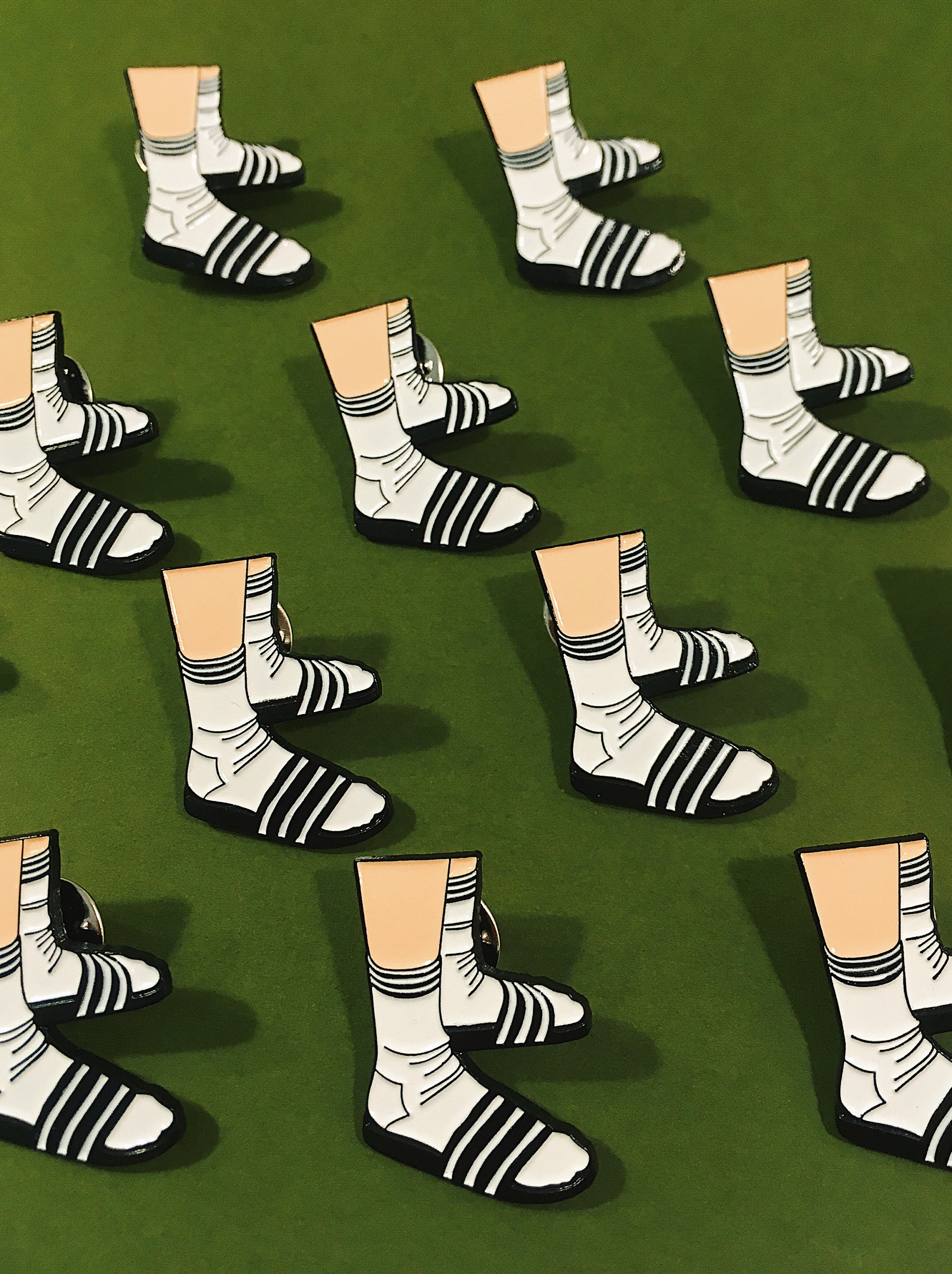 Socks and Slippers Enamel Pin - Gopnik Lapel Pin - Funny Pin - Eastern ...