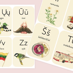 Printable Cards - Lithuanian Language Learning - Digital Download ...