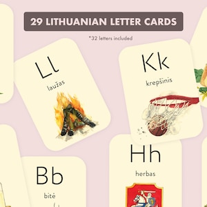 Printable Cards - Lithuanian Language Learning - Digital Download ...