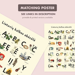 Printable Lithuanian Language Learning Cards - Digital Download ...