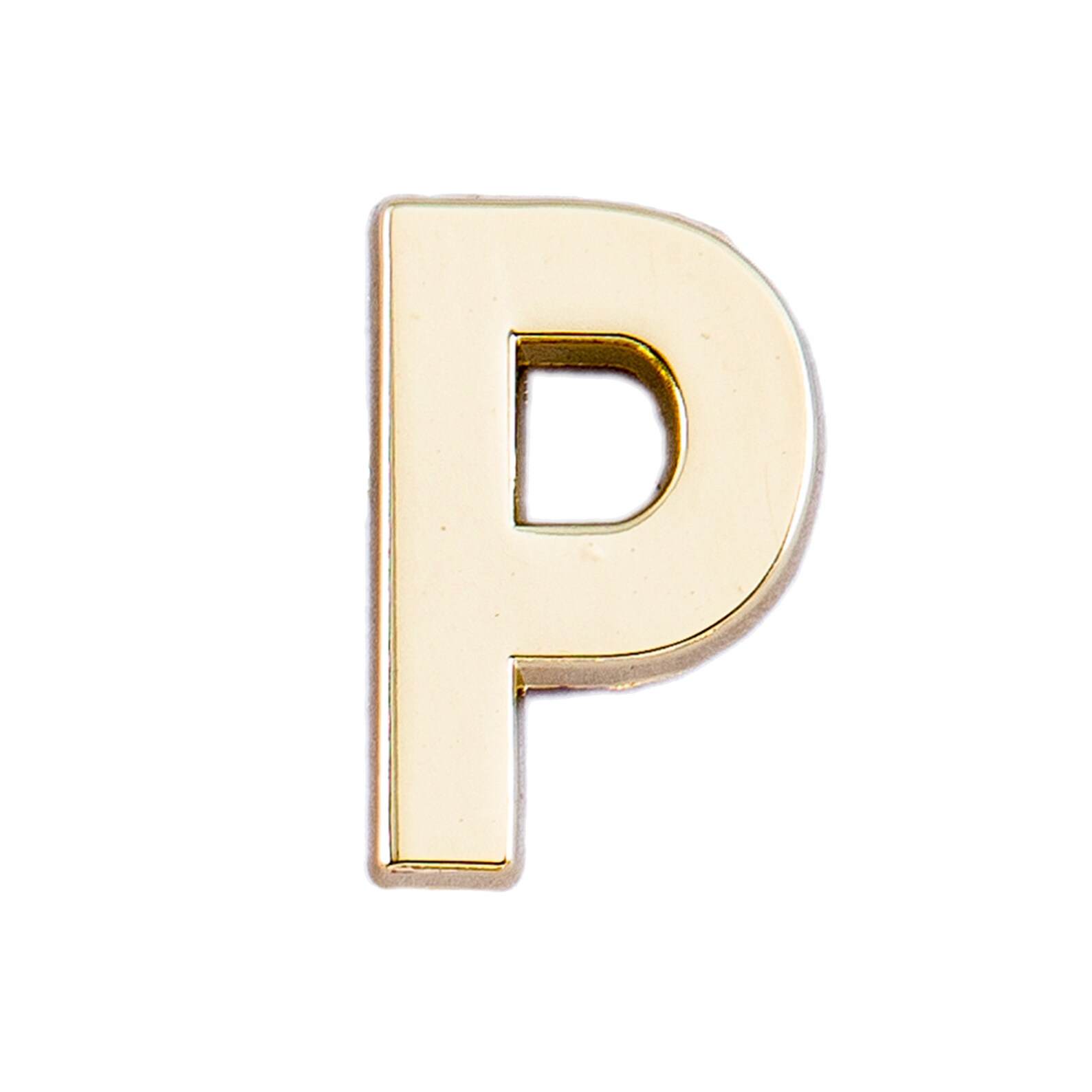 Golden Letter P Enamel Pin Alphabet Lapel Pin Gold Letter - Etsy