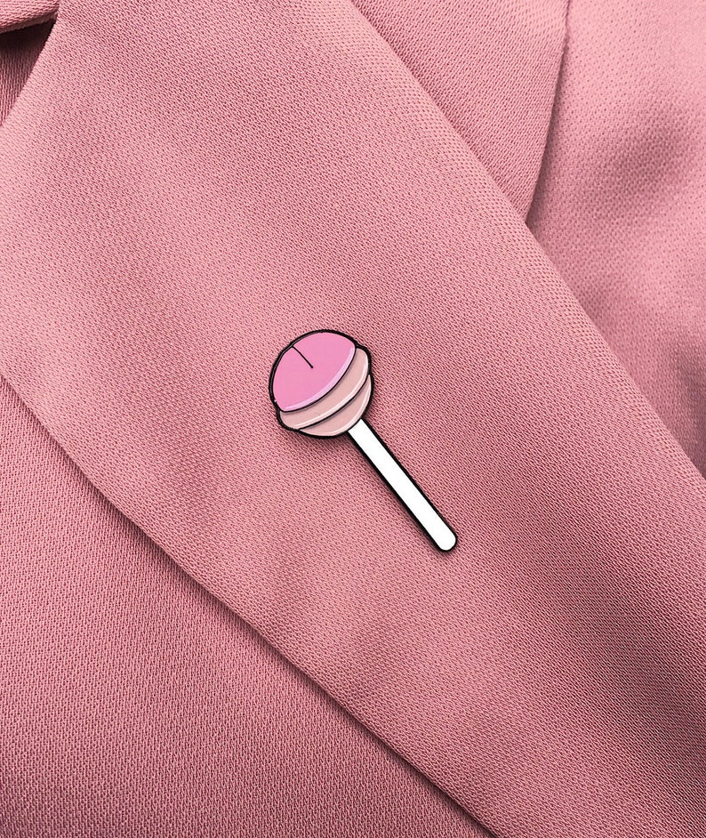 Lollipop Enamel Pin Penis Lapel Pin Sex Pin Penis Bonbon Etsy