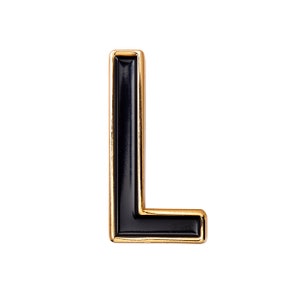Letter L Enamel Pin - Letter L Lapel Pin - Initial Letter Patch ...