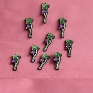 Magic Mushroom Enamel Pin - Glow in a Dark Mushroom Pin - Trippy Lapel ...